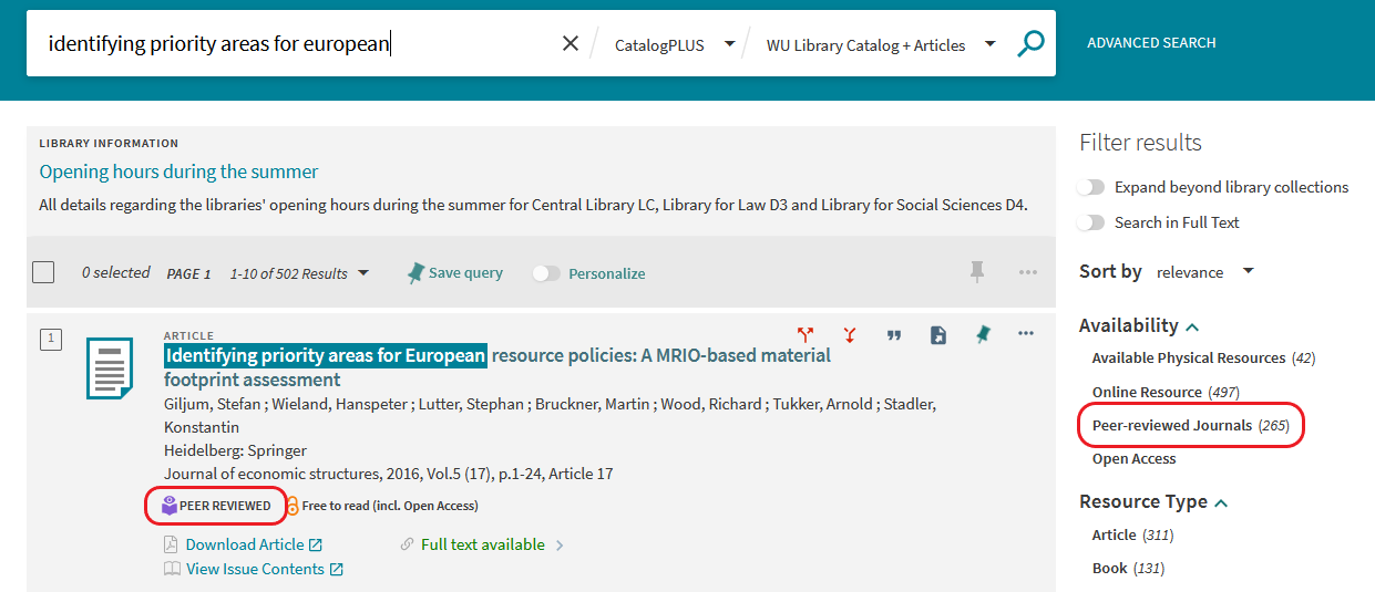 CatalogPLUS – Fit4Research