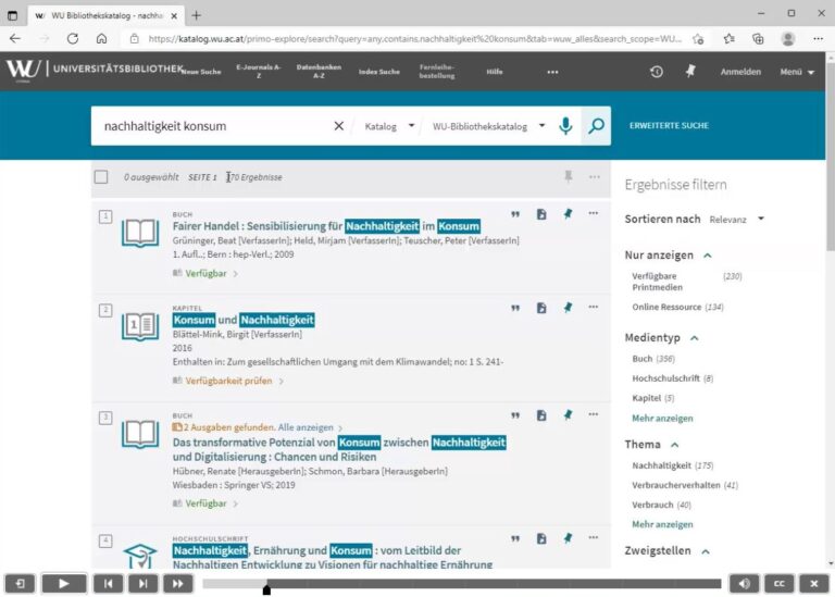 WU Katalog – Fit4Research